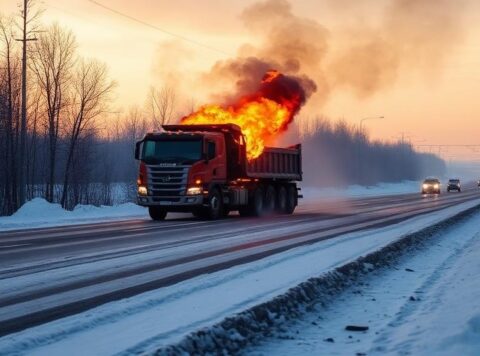 No injuries after truck burst into flames on Hwy. 400 near Aurora - EDGE INJURY LAW